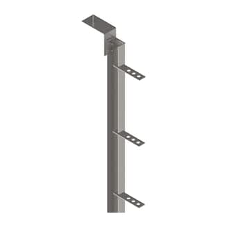 HWP Brickwork Wind Post Channels | Haz Metal Fixing Systems